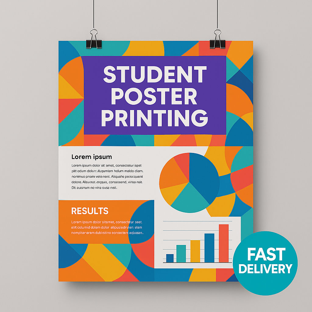 Student Poster Printing | A2 A1 A0 | Academic Posters | CMYK Printing