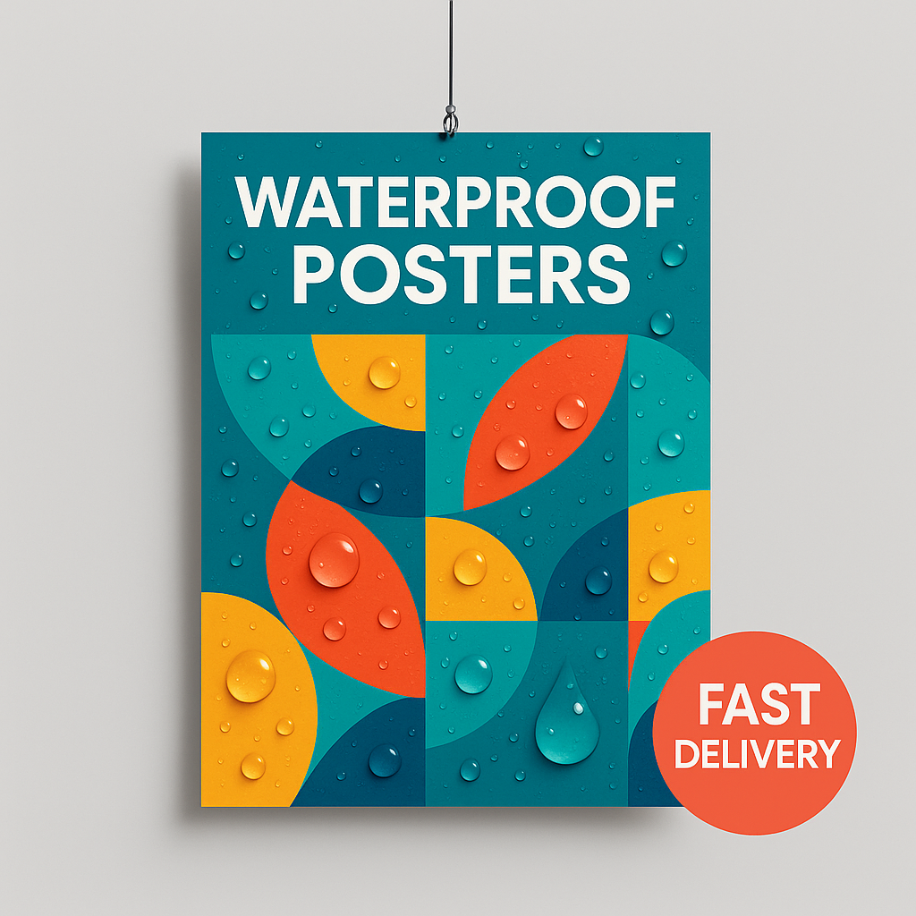 Waterproof Posters | Outdoor PVC Posters | Fast UK Printing |CMYK Printing